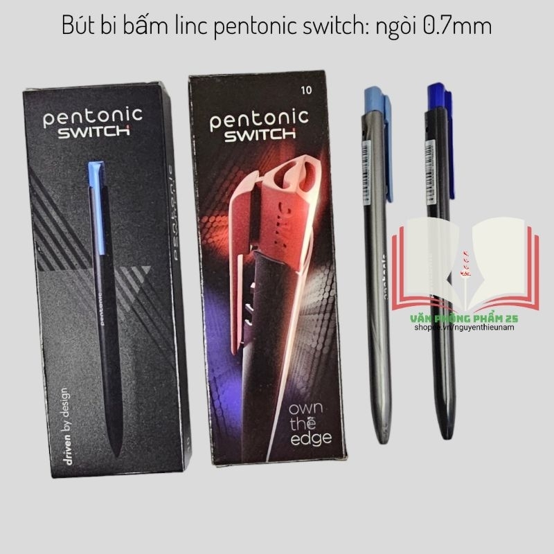 Bút bi bấm linc pentonic switch 4029 ngòi 0.7mm | Shopee Việt Nam