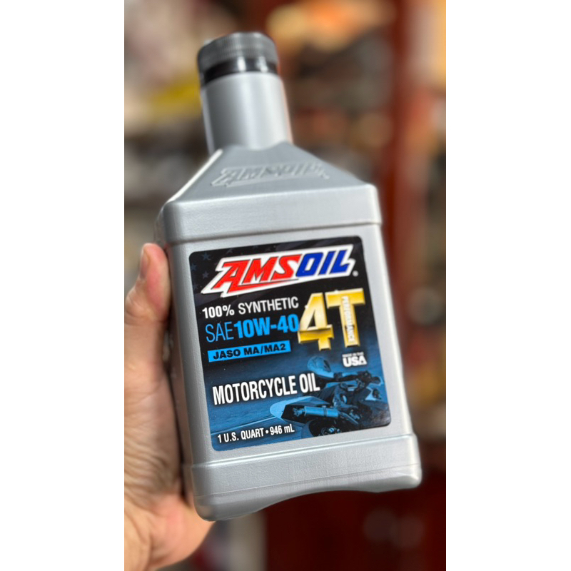 Nhớt AMSOIL 4T 10W40 (946ml ) - Dòng dầu nhớt nhập Mỹ tổng hợp toàn ...