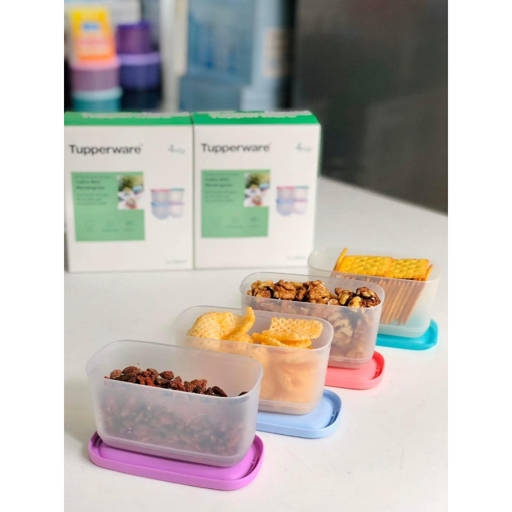 Bộ hộp Bqtp Mini rectangular pastel 250ml (4)- tupperware chính hãng ...