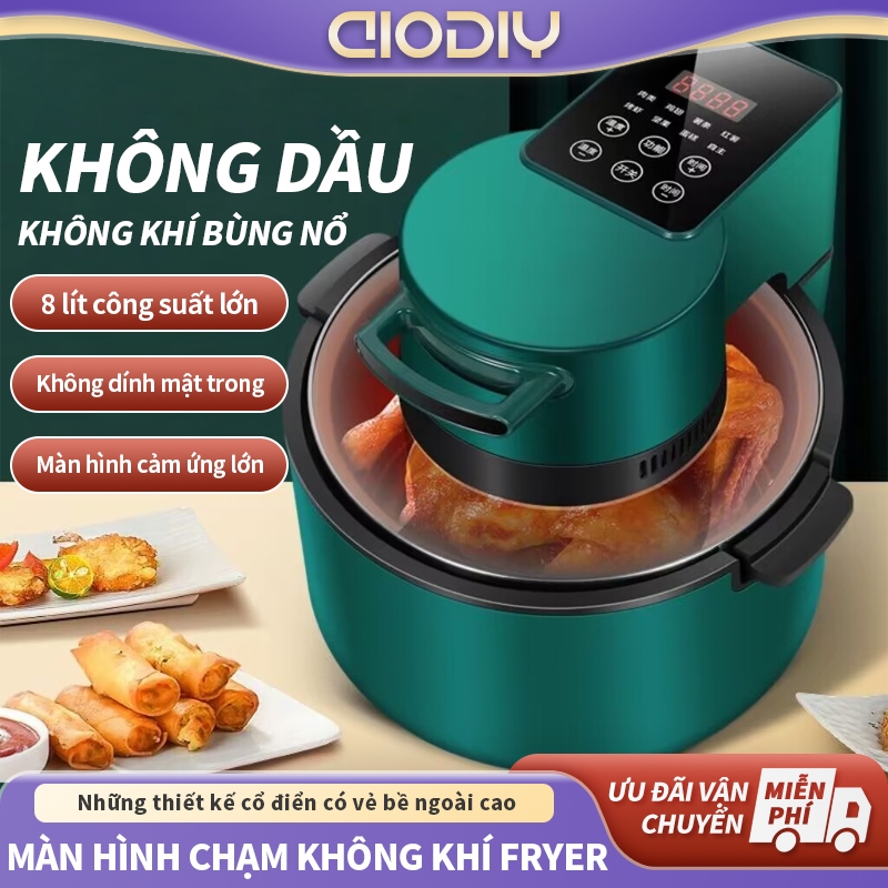 Cao áp nồi không khí frying pan không có dầu frying pan đa năng chịu áp ...