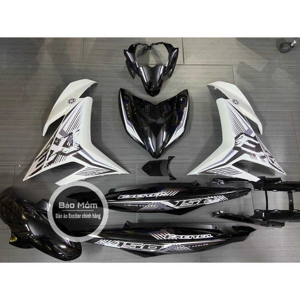 Dàn áo Exciter 150 trắng đen mẫu tem EX lớn | Shopee Việt Nam