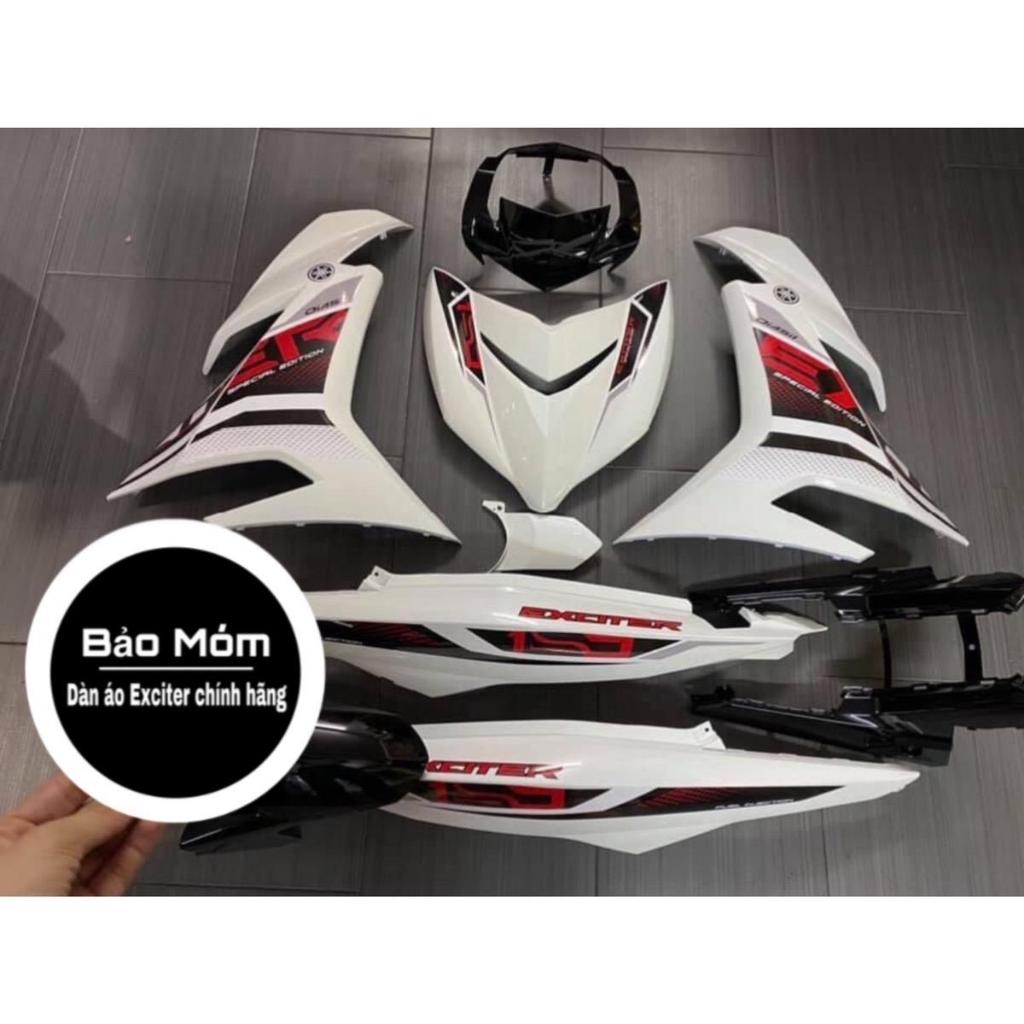 Dàn áo exciter 150 Trắng đen tặng kèm tem như mẫu | Shopee Việt Nam
