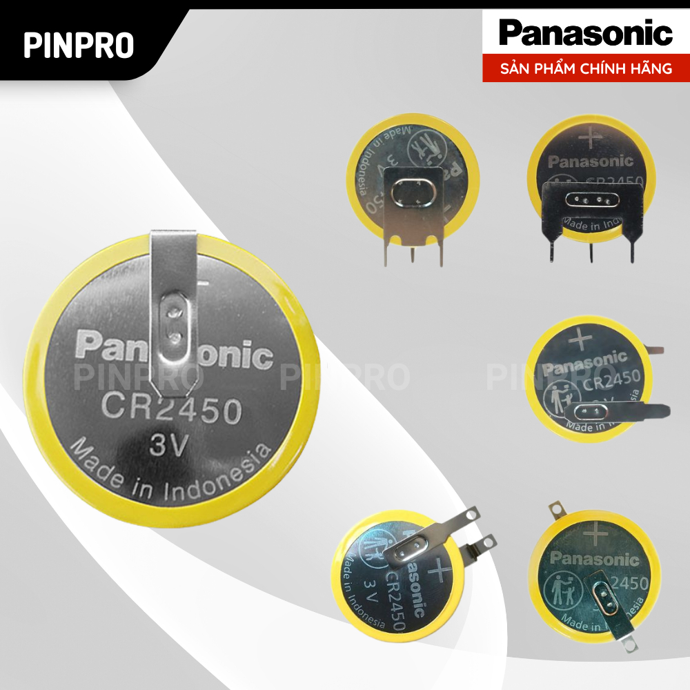 Pin nồi cơm Nhật Panasonic CR2450 3V hàn chân (1 viên) | Shopee Việt Nam