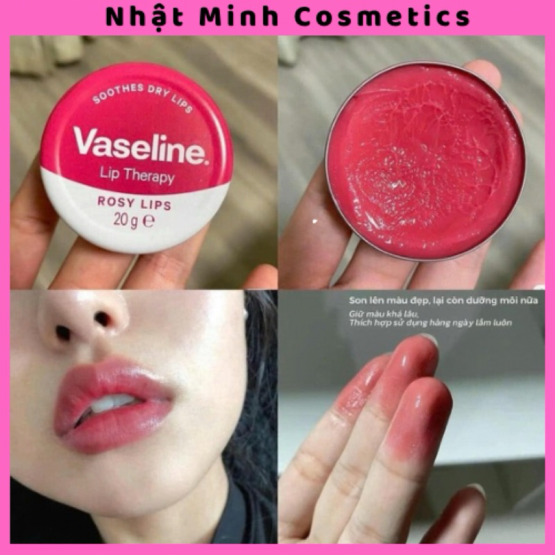 Dưỡng môi Vaseline Mỹ có màu hồng 20g | Shopee Việt Nam