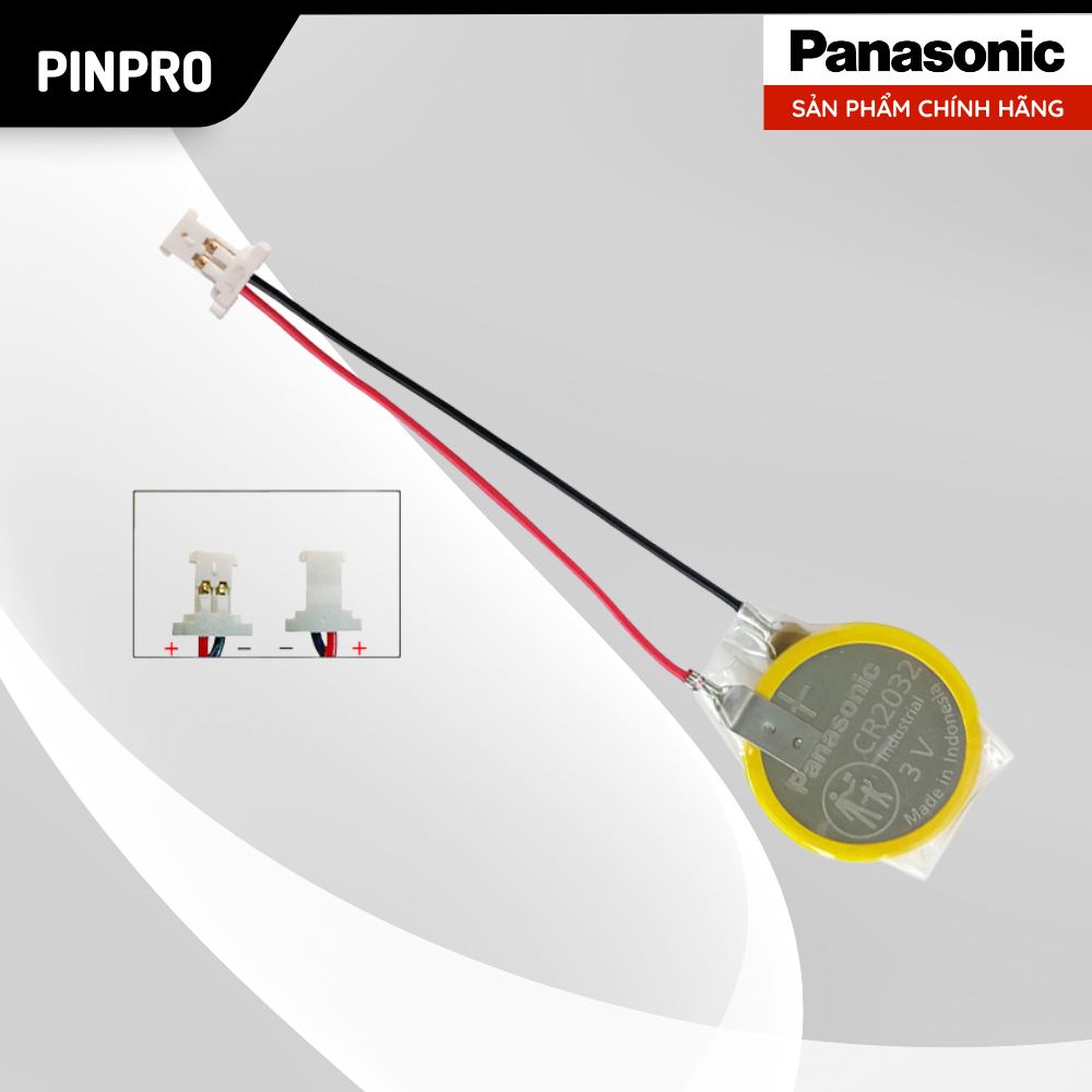 Pin CMOS CR2032 Panasonic 3V chính hãng có giắc cắm | Shopee Việt Nam