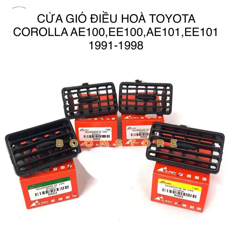 4 CỬA GIÓ ĐIỀU HOÀ TOYOTA COROLLA AE100,EE100, AE101, EE101 1991-1998 ...