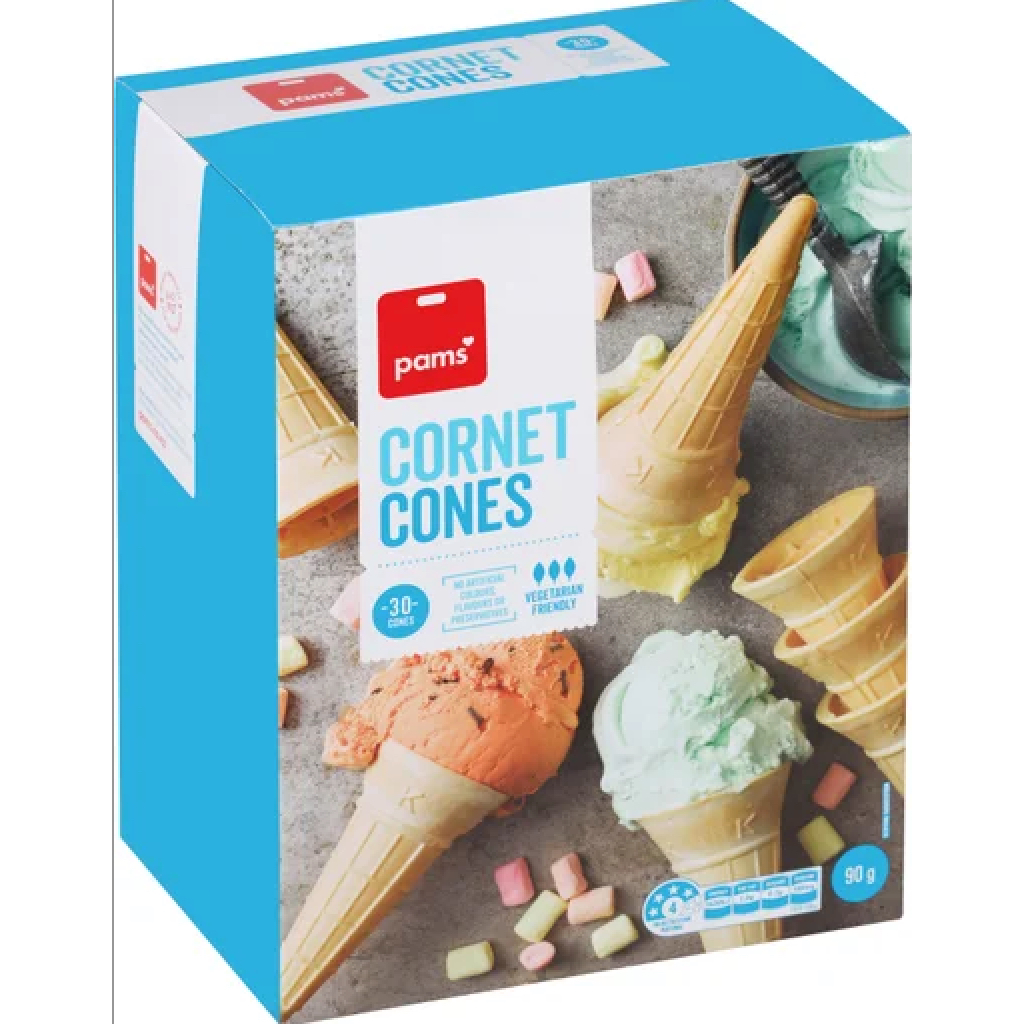 HỘP 24 - 30 VỎ KEM ỐC QUẾ Pams / Woolworths Ice Cream Cones Cornet ...