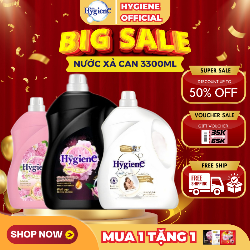 Nước xả vải nội địa Hygiene Thái Lan đậm đặc Expert Care chính hãng dung tích can 3300ml ...