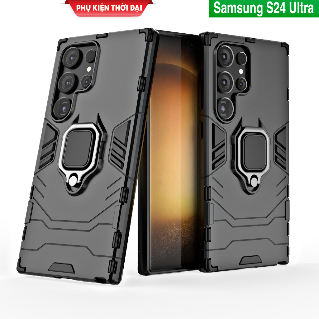 Ốp lưng Samsung S24 Ultra iron man iring chống sốc giá đỡ kiêm nhẫn ô ...