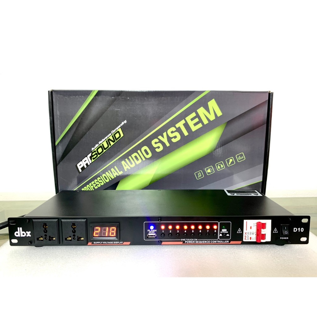 Quản Lý Nguồn DBX DX10 Hiện Đại Có APTOMAT Tự Động Ngắt Bảo Vệ Thiết Bị ...
