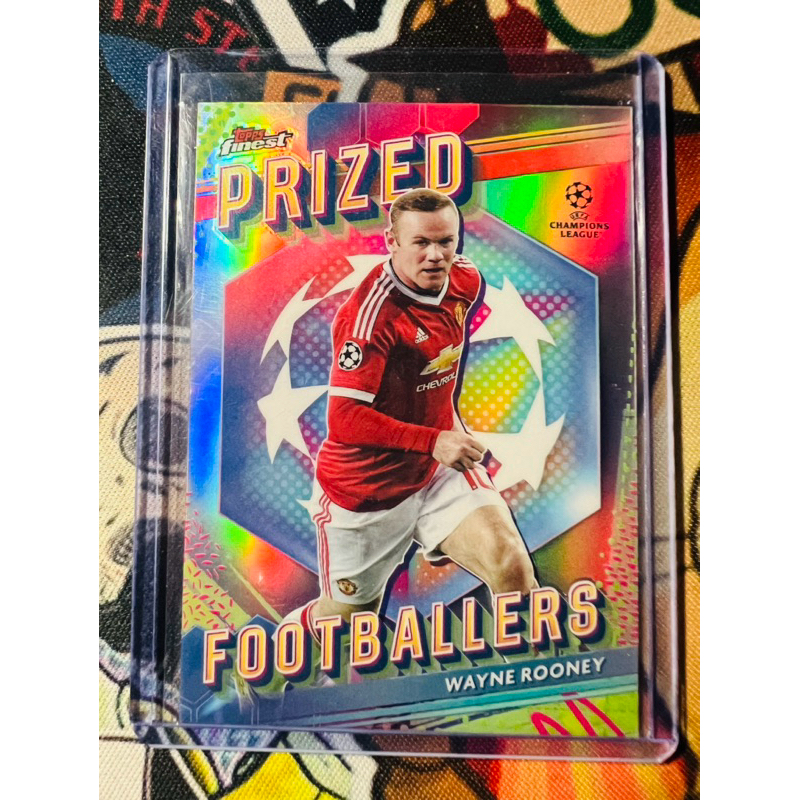 Thẻ bóng đá Wayne Rooney Prized Footballers Topps Finest UCL 2023/24 ...