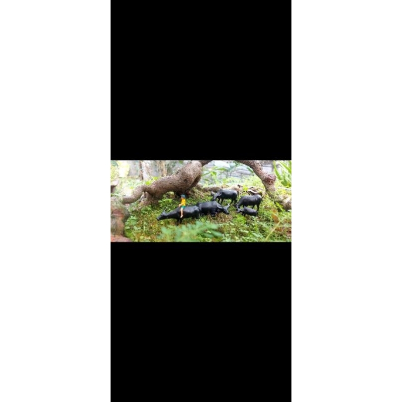 mô hình chú bé chăn trâu cao 2cm và trâu cao 4cm | Shopee Việt Nam