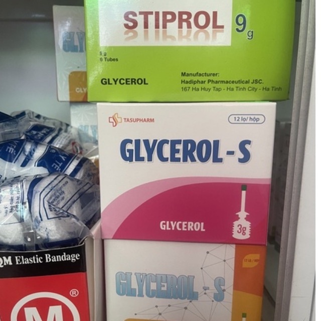 Ống bơm Táo bón Stiprol, Gel thụt hậu môn, trực tràng Glycerol loại 3g ...