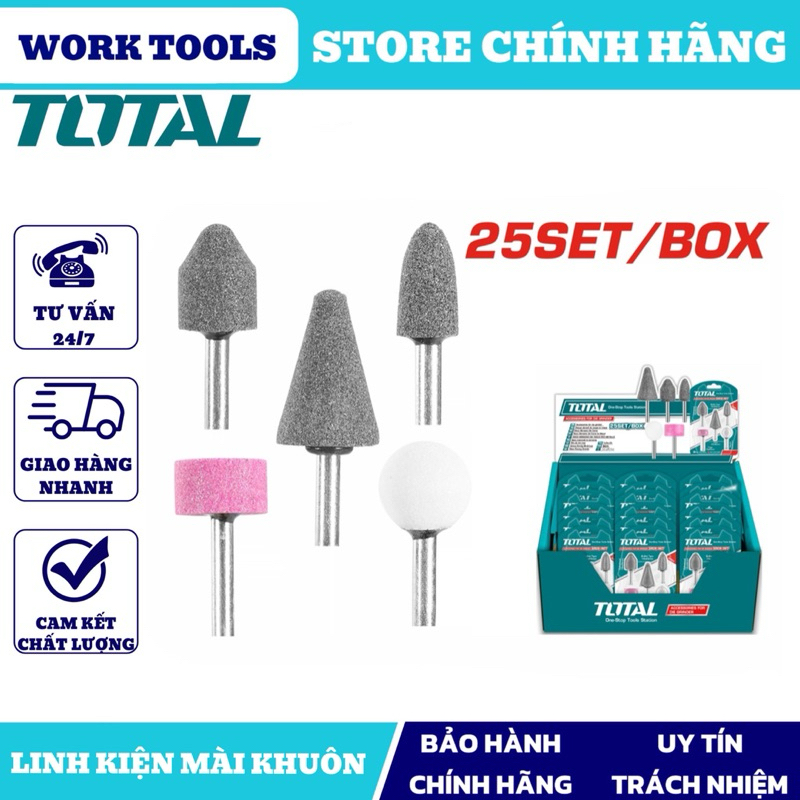 TOTAL Bộ 5 linh kiện máy mài khuôn TAKB0502 | Shopee Việt Nam