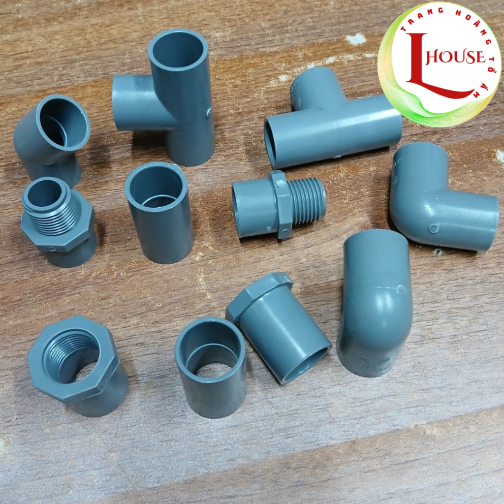 Phụ kiện ống nhựa PVC D27 Tiền Phong (Cút, Chếch, Tê, Măng sông, Ren ...