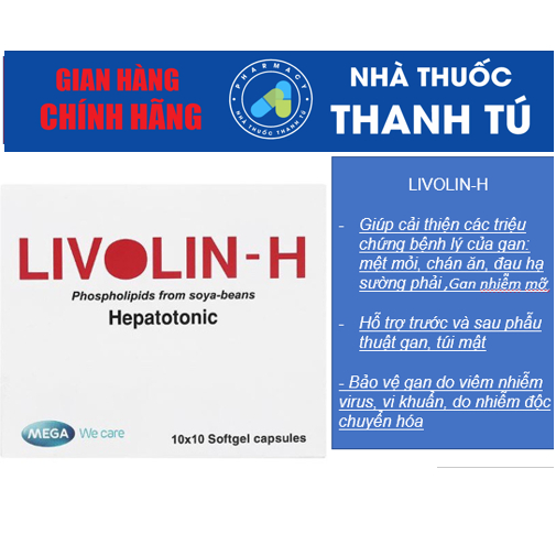 Livolin H ( Phospholipids 300mg) Hộp 100 Viên | Shopee Việt Nam