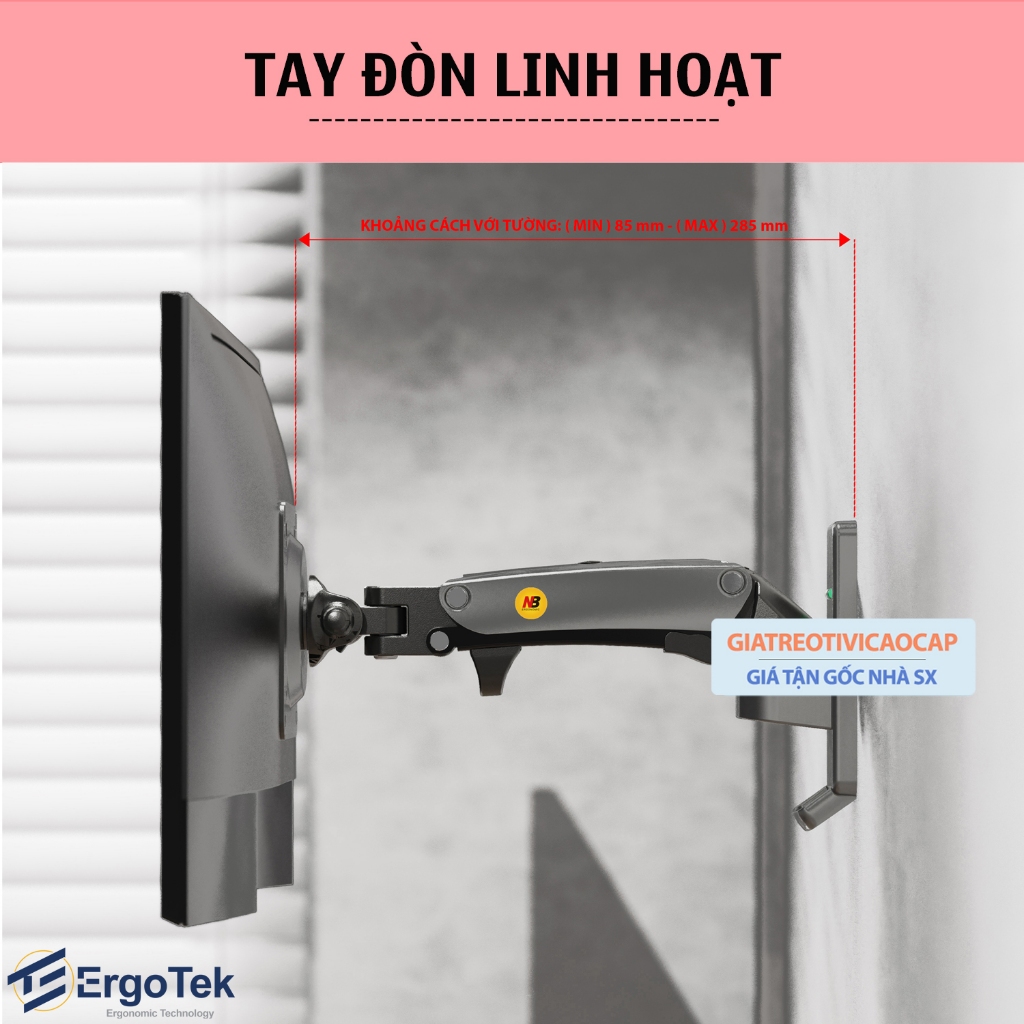 Giá treo màn hình máy tính NB F120 / NB M2 17 - 27 Inch - Arm Màn Hình ...