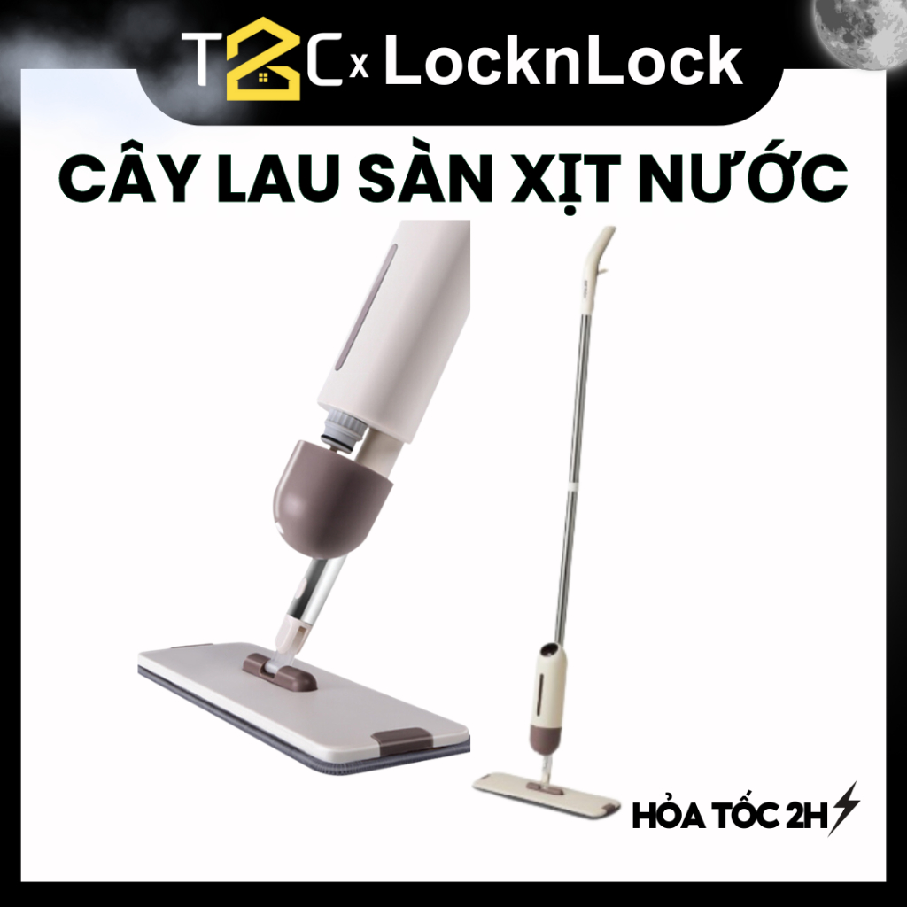 Cây Lau Nhà LocknLock Dạng Xịt Nước Lau Nhà 360 Độ Bình Xịt Lớn Phun ...