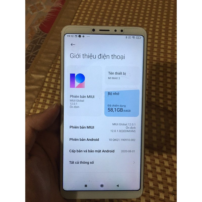 Điện thoại Xiaomi Mi Max 3 cũ (ram 4 - 64G) | Shopee Việt Nam