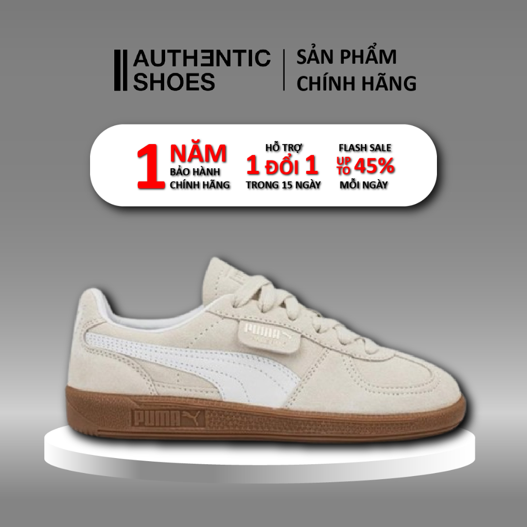 | AUTHENTIC | Giày Puma Palermo Leather 'Cream' & 'Green Pink' | Shopee ...