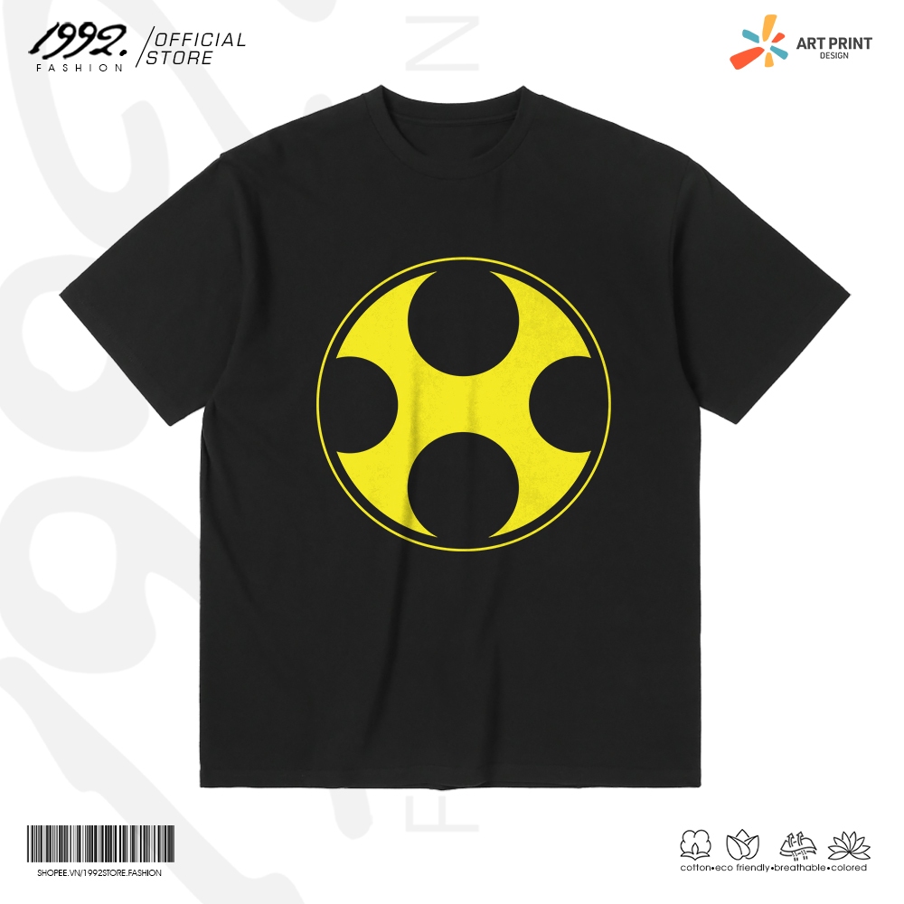 Áo thun Unisex Ninpu Sentai Hurricanger Logo Name Cotton 100% ngắn tay ...