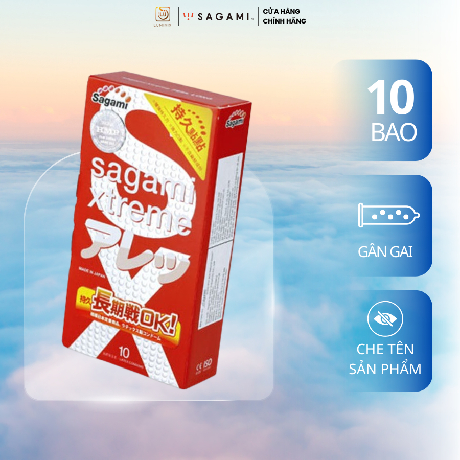 Bao cao su Sagami Feel Long bcs gai nhỏ hộp 10 chiếc | Shopee Việt Nam