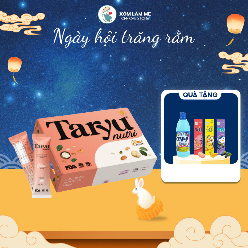 Sữa Hạt Taryu Nutri Glow Màu Hồng - Lựa Chọn Hoàn Hảo Cho Nét Đẹp Phái Nữ (Hộp loại 8 gói/ 20 ...