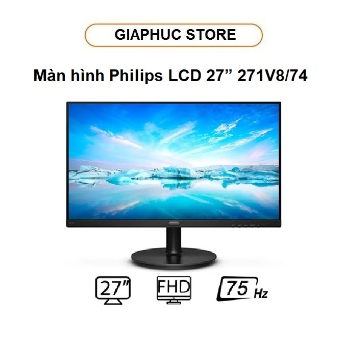 Màn hình Philips LCD 27” 271V8/74 FHD IPS 75Hz Loa Kép 2W | Shopee Việt Nam