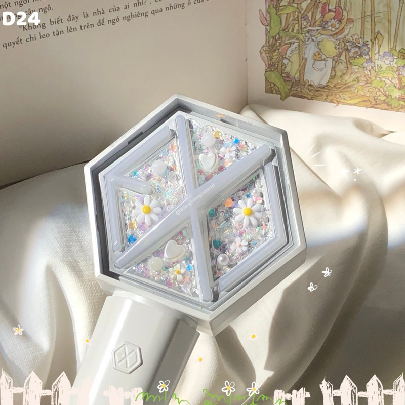 [blingblingsworld] Miếng dán lightstick EXO, decor lightstick EXO, trang trí lightstick. ĐỌC KĨ ...
