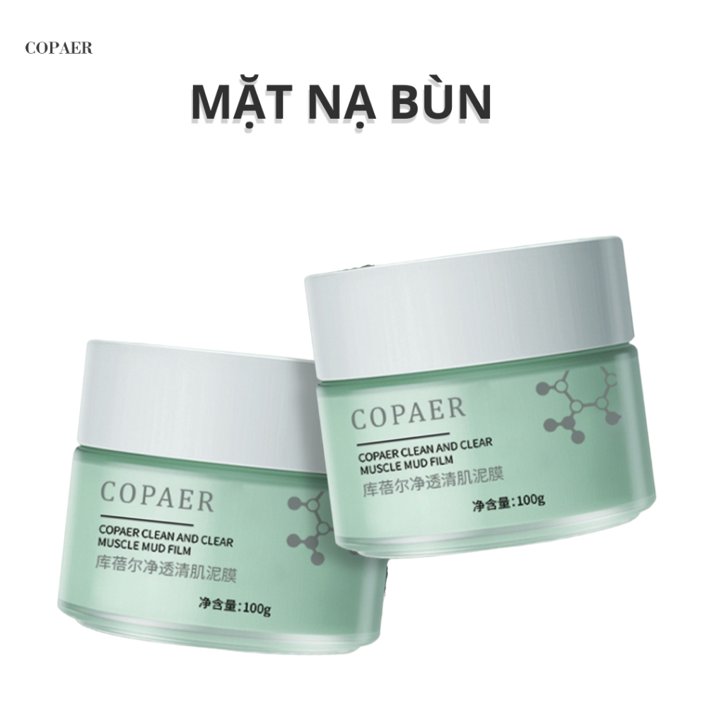 Mặt nạ bùn Copaer Skincare - Chiết xuất cây lanh và đất sét - 100g - Cosmetics | Shopee Việt Nam