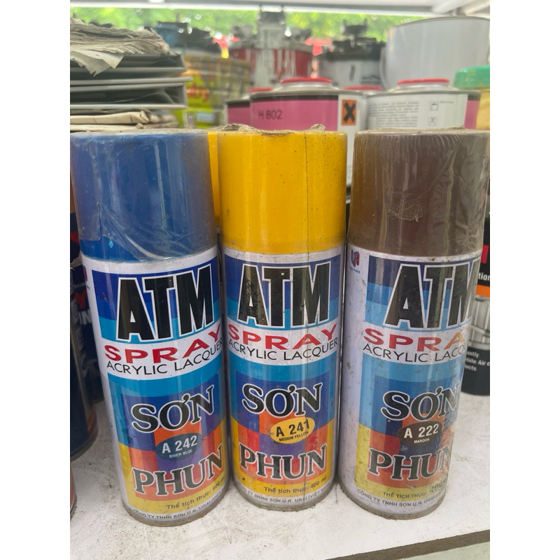 Thanh lí xịt atm mã 242 xanh, 241 vàng, 222 nâu dọn kho | Shopee Việt Nam