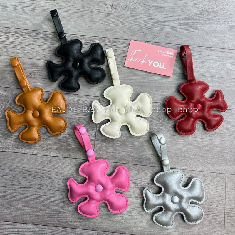 [Hàng loại 1] Charm hoa treo túi xách - Charm Flower treo túi bằng da ...