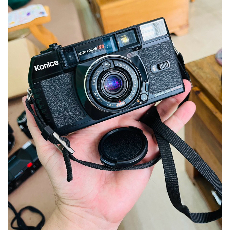 Máy ảnh film pns Konica C35 Auto Focus MF + lens Konica 38mm f2.8 Chỉnh ...