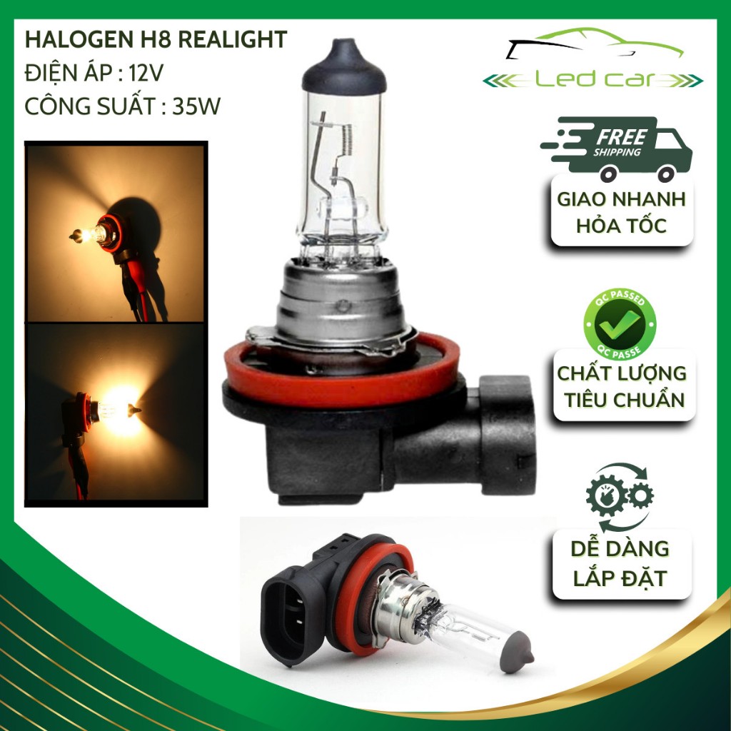 Bóng đèn halogen h8 35w 12v bóng đèn gầm chất lượng cao | Shopee Việt Nam