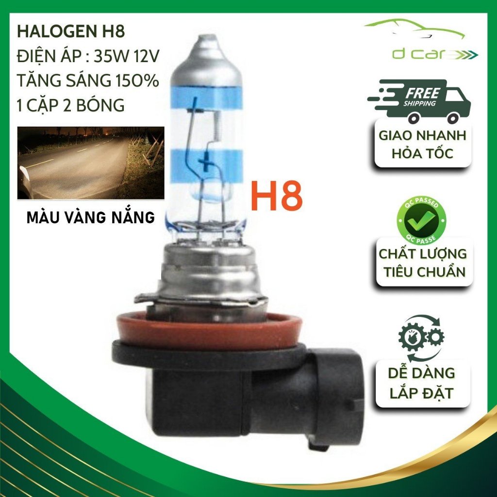 Bóng đèn halogen h8 35w 12v tăng sáng 150 chính hãng cho nguồn sáng tốt ...