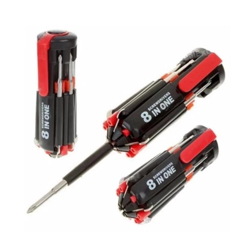 Bộ Tua Vít Đa Năng 8 trong 1-Tô Vít Mini Cầm Tay Bỏ Túi Có Đèn Led Sửa ...