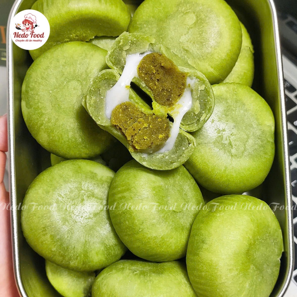 Bánh mochi trà xanh ít đường Nedo Food bánh mochi matcha ăn kiêng giảm ...