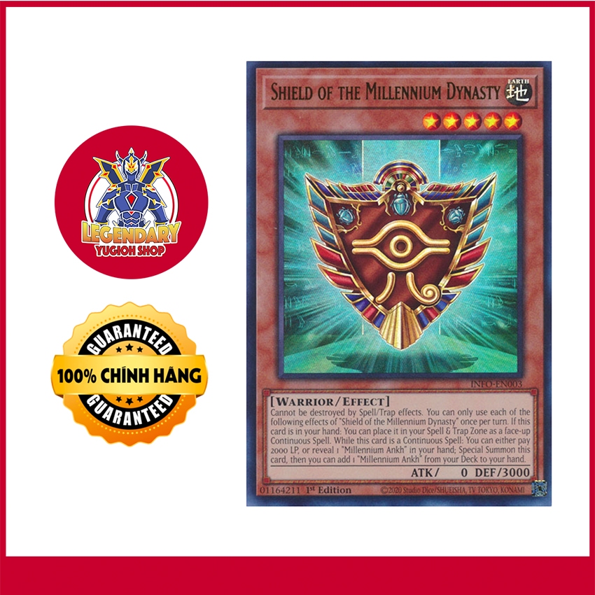 [Thẻ Bài Yugioh Chính Hãng] Shield of the Millennium Dynasty | Shopee ...