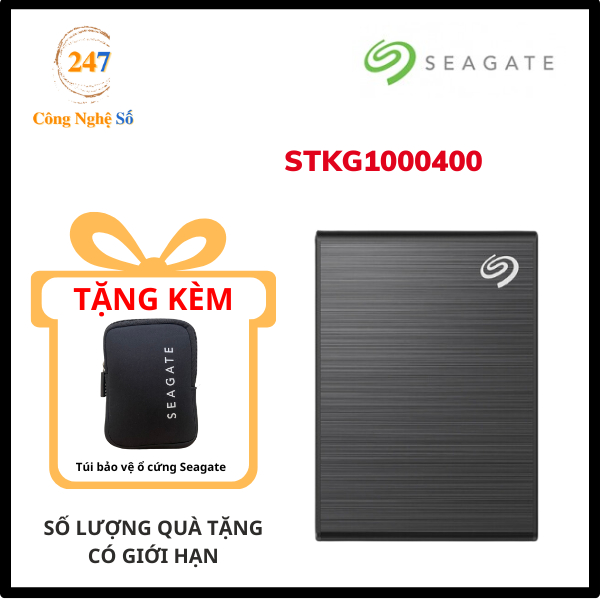 Ổ cứng di động SSD Seagate One Touch 1TB STKG1000400 (Đen) - Bảo hành ...