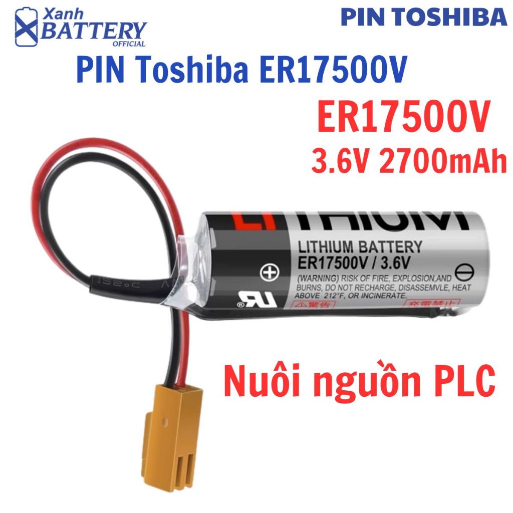 PLC Toshiba ER17500V 3.6V 2700mAh cho bộ điều khiển PLC, CNC, thiết bị ...