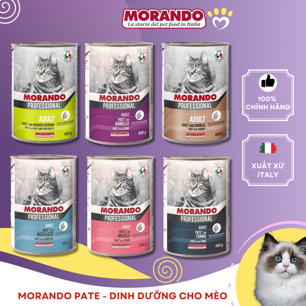 Pate Morando Dành Cho Mèo mọi lứa tuổi - Morando Ý Nhập Khẩu Chính Hãng ...