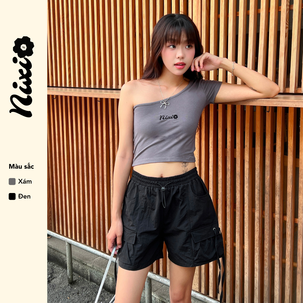 Quần lửng dù túi hộp đen Nixio Short | Shopee Việt Nam