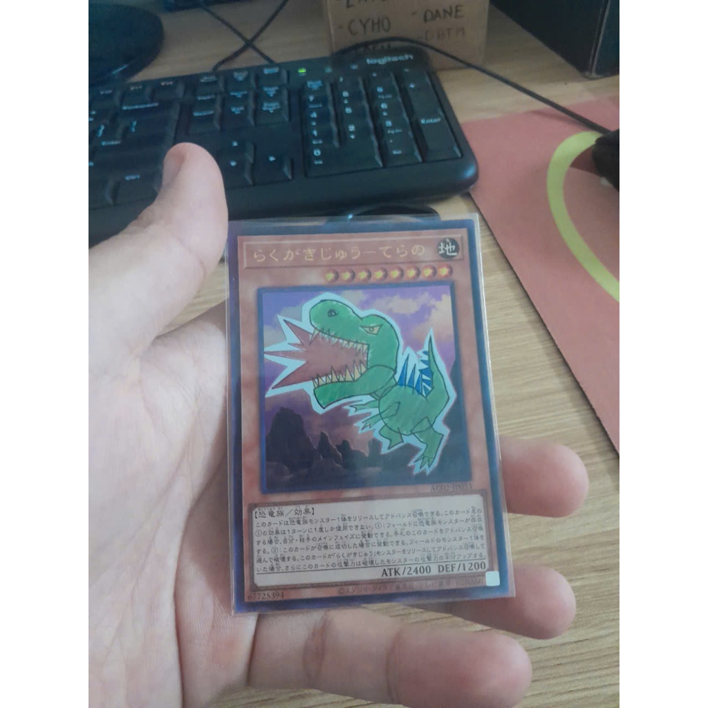 [ 26082024 ]Thẻ bài Yugioh OCG chính hãng "Doodle Beast - Tyranno" (Ultra Rare - AC02-JP033 ...
