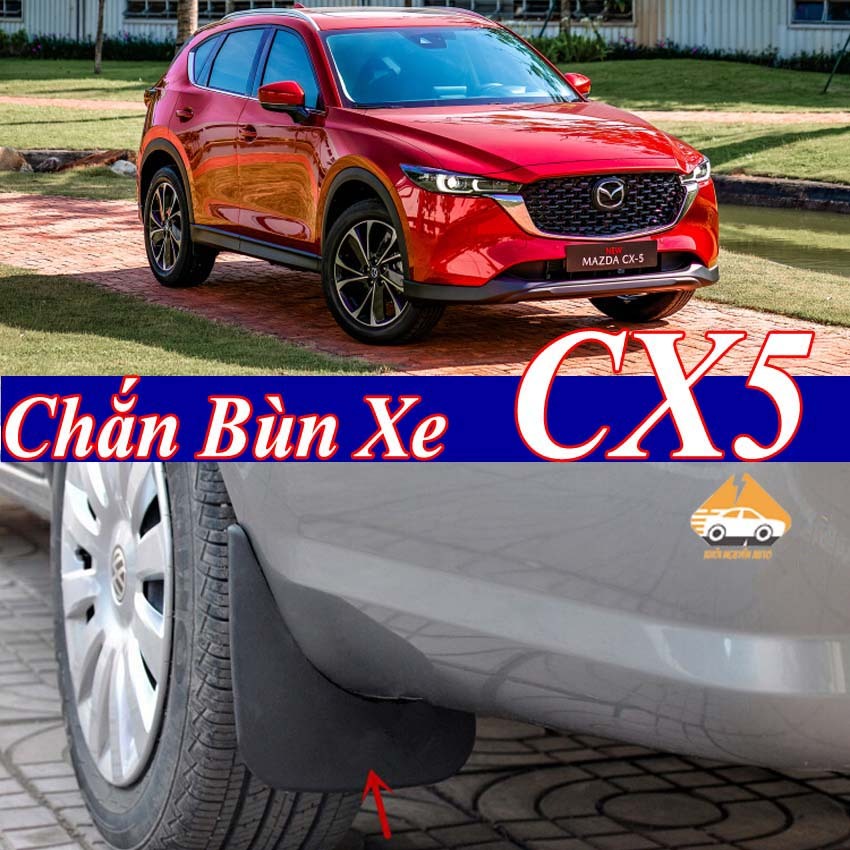 Chắn Bùn Xe Mazda CX5 2018 2019 2020 2021 2022 2023 2024 Bộ 4 Miếng Nhựa Dẻo Loại 1 kèm ốc vít ...