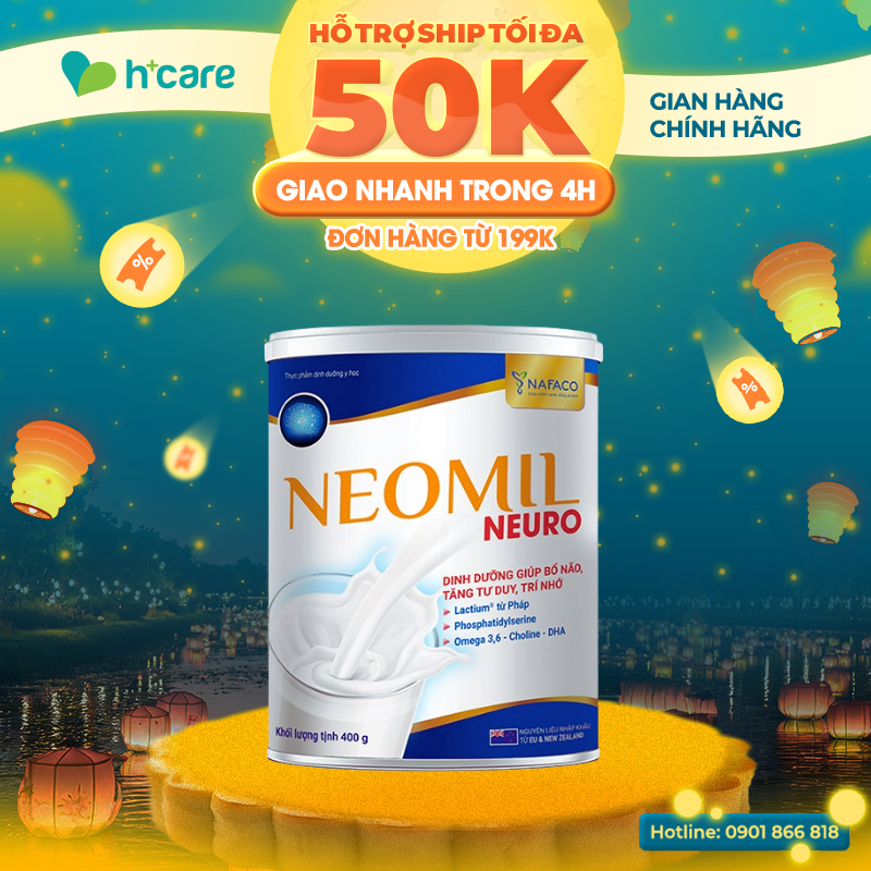 Sữa bột Neomil Neuro 400g dinh dưỡng giúp bổ não, tăng tư duy, trí nhớ ...