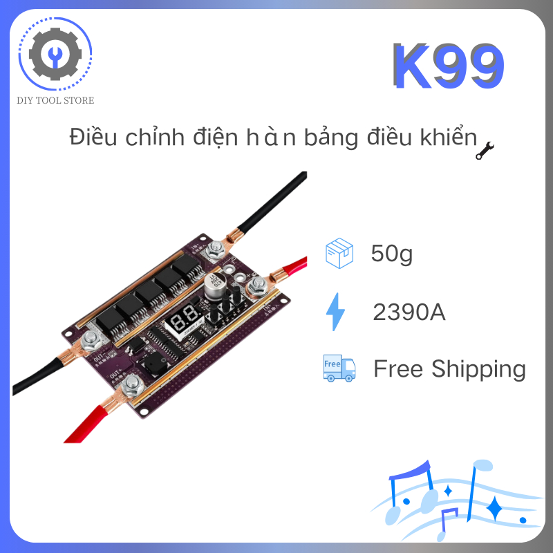 K99 Cờ Welder DIY Kit 99 Geary of Power Chỉnh able Spots Welding control Board for Welding 18650 ...