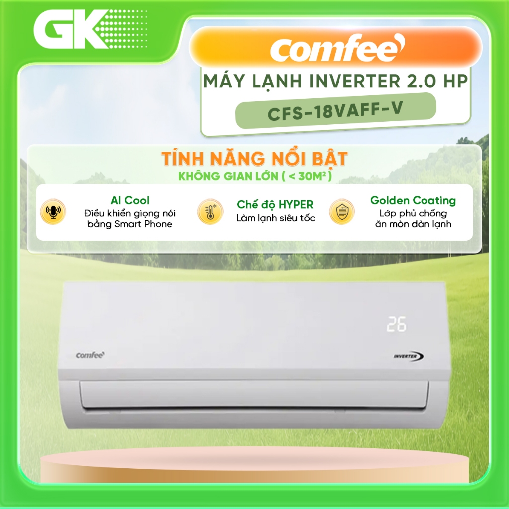 [FREESHIP HCM] CFS-18VAFF-V -Máy Lạnh Comfee Inverter 2.0HP CFS-18VAFF-V | Shopee Việt Nam