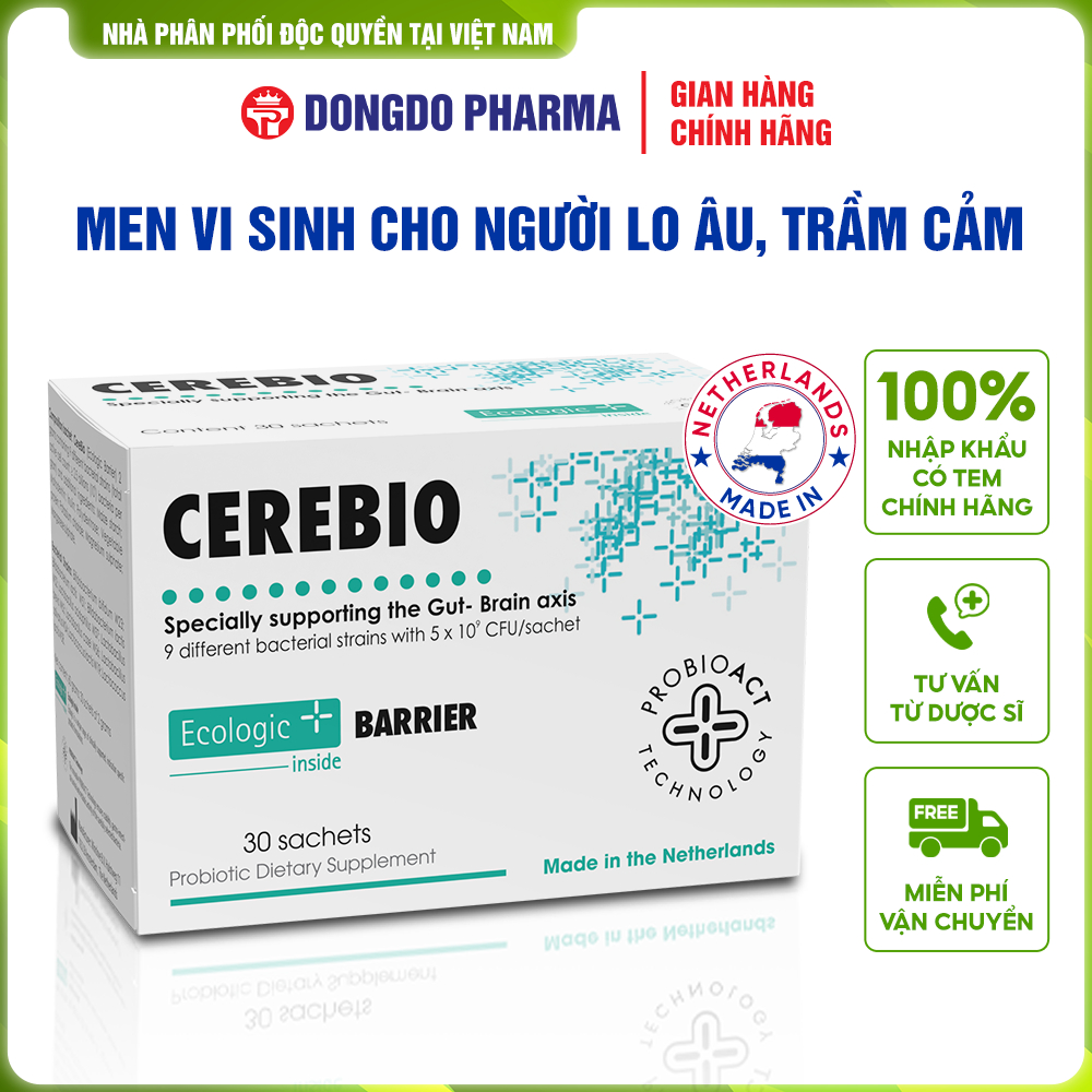 CEREBIO men vi sinh cho người stress, lo âu, trầm cảm & rối loạn tiêu ...