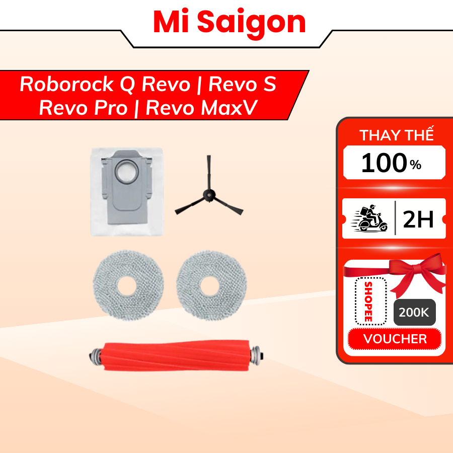 Bộ phụ kiện cho robot Roborock Q Revo | Q Revo Pro | Q Revo MaxV | Q ...
