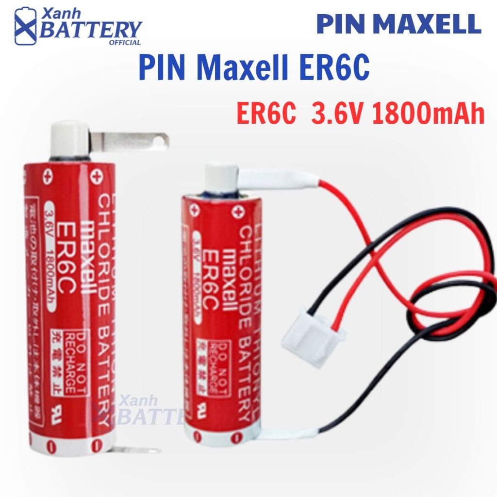 Pin Maxell ER6C 3.6V PLC Mitsubishi FX2N FX1N FX2N-48MT F2-40BL Pin PLC ...